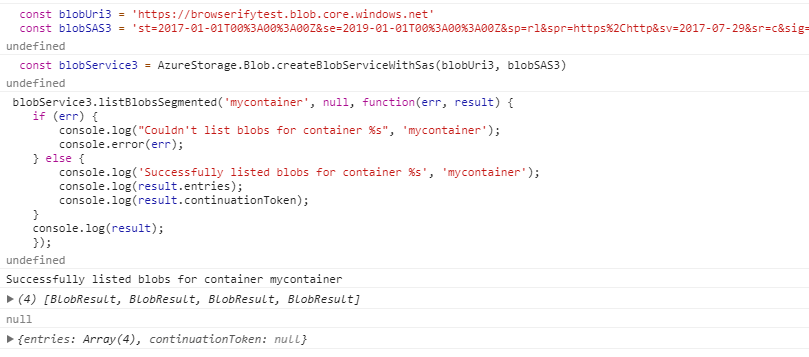 StorageError: Cannot create property 'ServiceEndpoint' on string ...