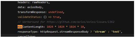 Remove 10GB limitation for download scenarios in axios config · Issue #298 · Azure/ms-rest-js ...