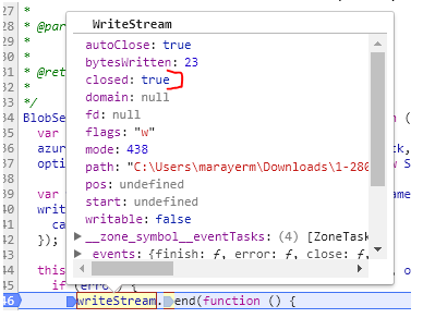 Writestream closed before calling end resulting in missing md5 mismatch ...