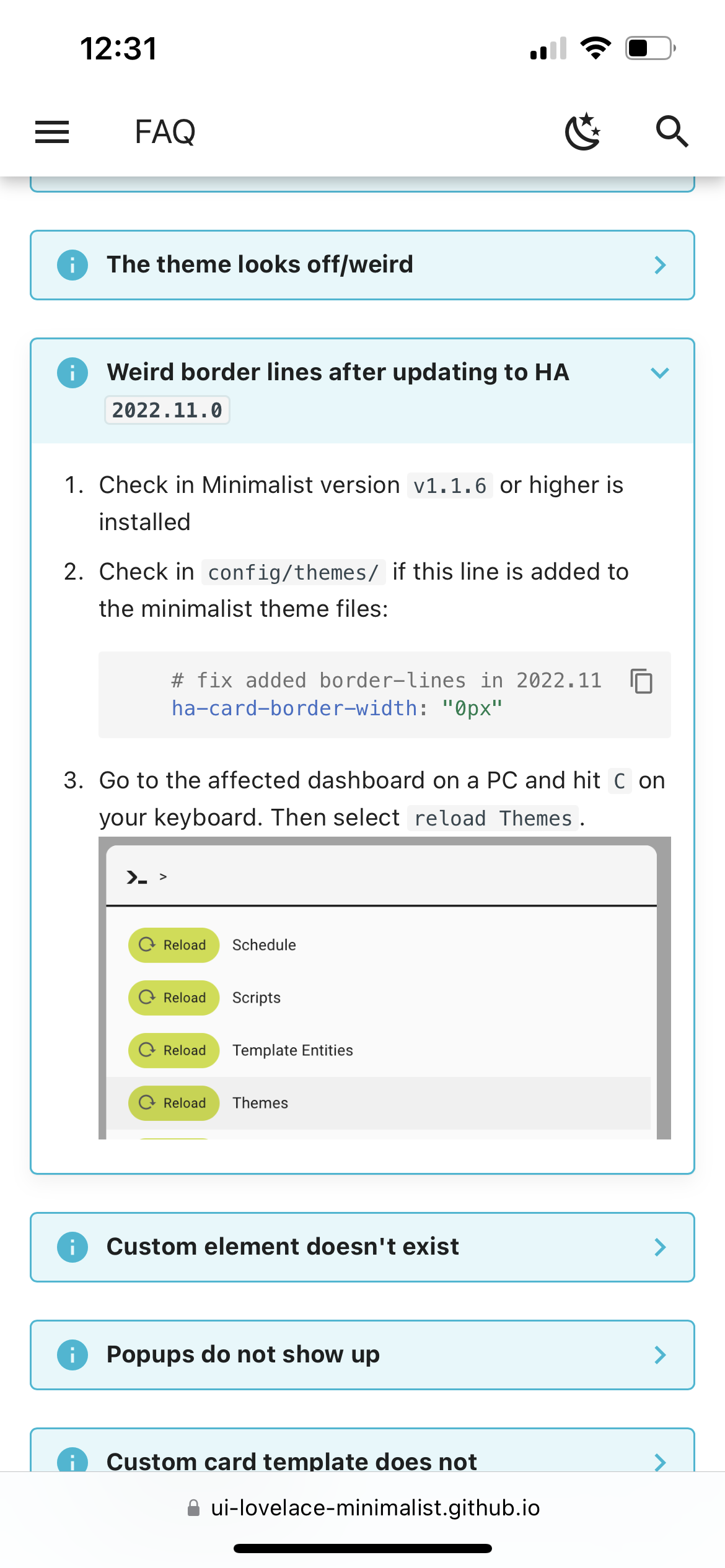 Dashboard Display Error · Issue #1102 · UI-Lovelace-Minimalist/UI · GitHub