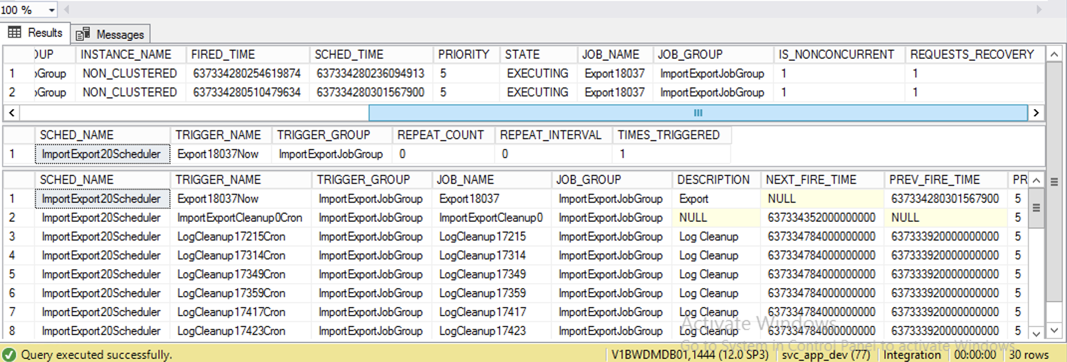 Jobs run concurrently even on using DisallowConcurrentExecution attribute on job class and ...