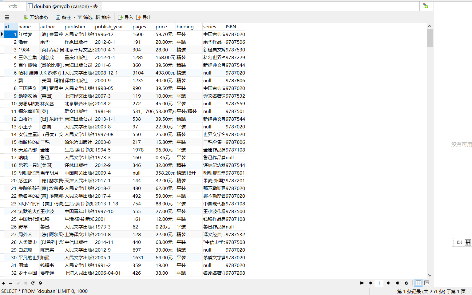 GitHub - carson-1999/douban: Crawl douban website data to display in web