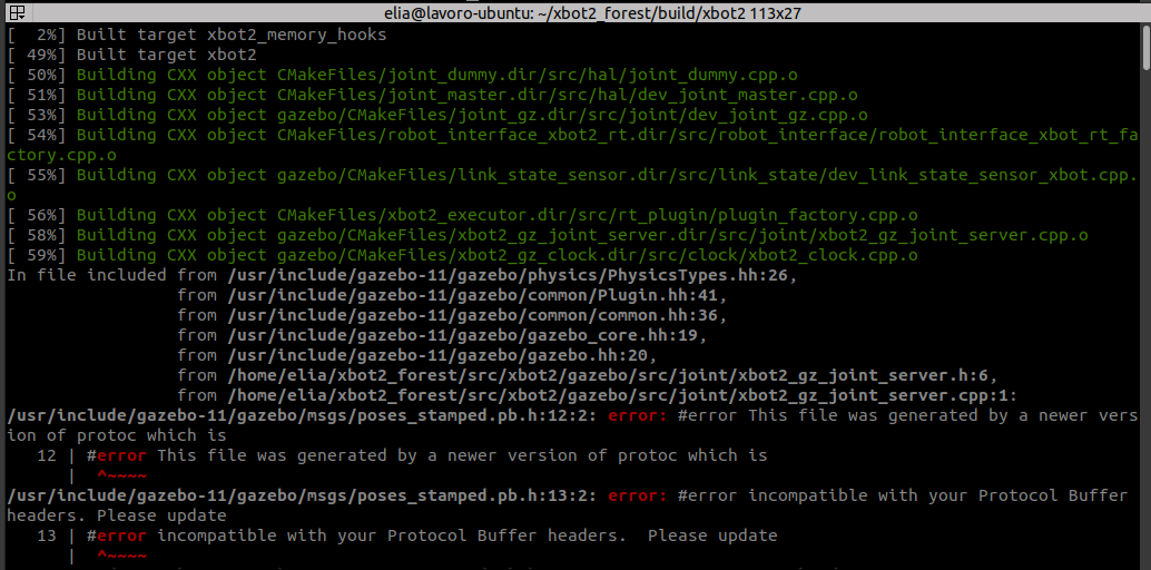 [protobuf] Failing installing Xbot2 with ros-noetic · Issue #44 · ADVRHumanoids/forest · GitHub