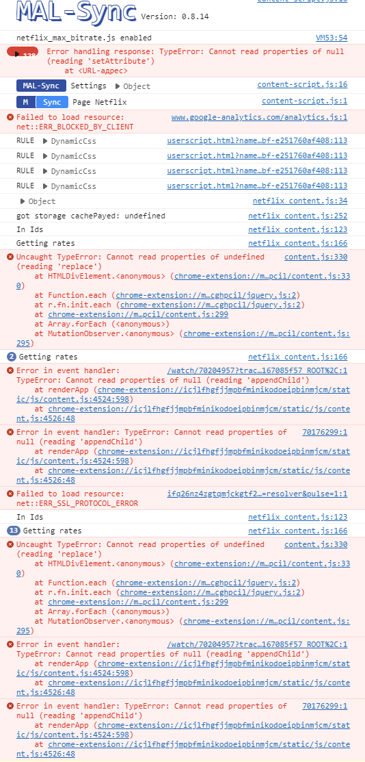 MALSync doesn't work on Netflix anymore · Issue #846 · MALSync/MALSync · GitHub