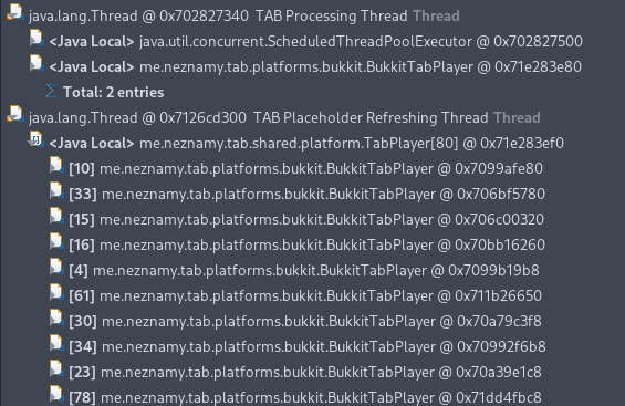 Memory Leak, (severe, keeps world objects) · Issue #1113 · NEZNAMY/TAB ...