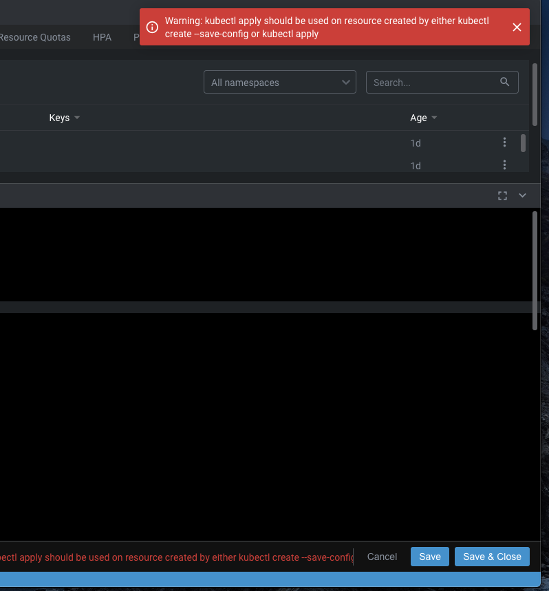 When editing - if an error occurs you cannot click the 'Save' button ...
