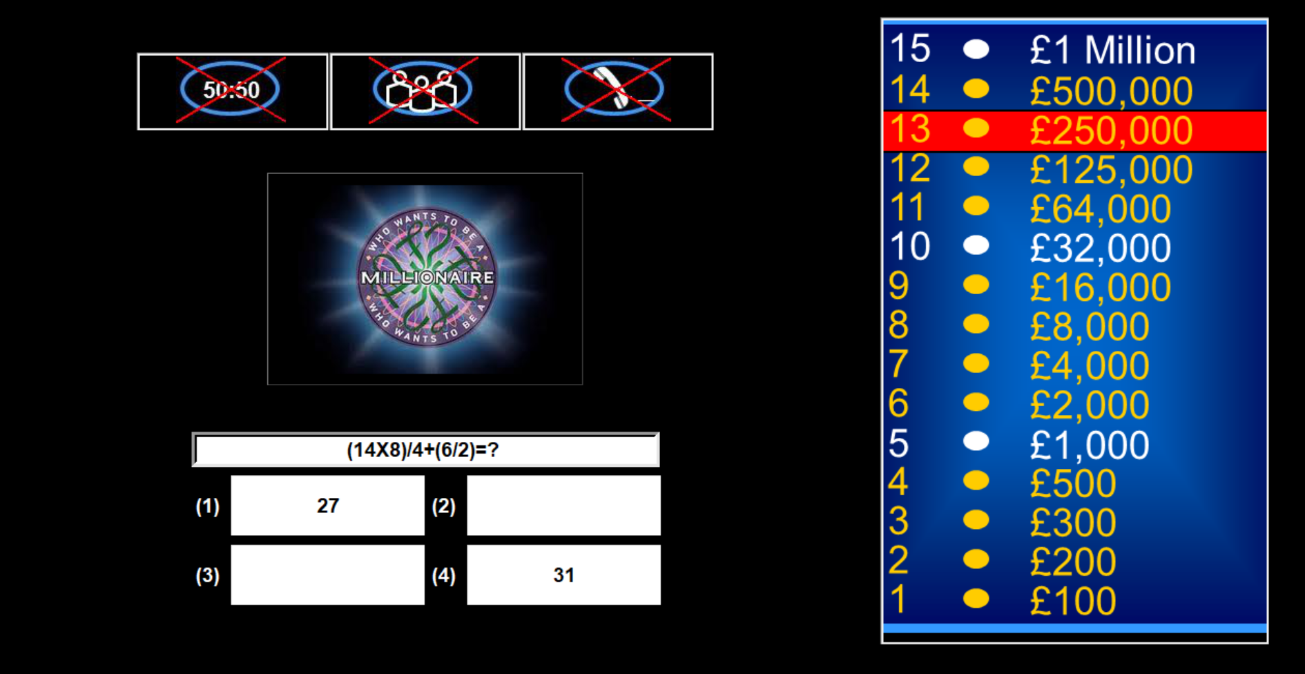 GitHub - Ron-Ashkenazi/MillionaireGame