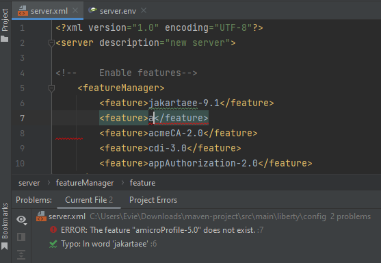 LS Integration: XML comment diagnostics forces document into a broken ...