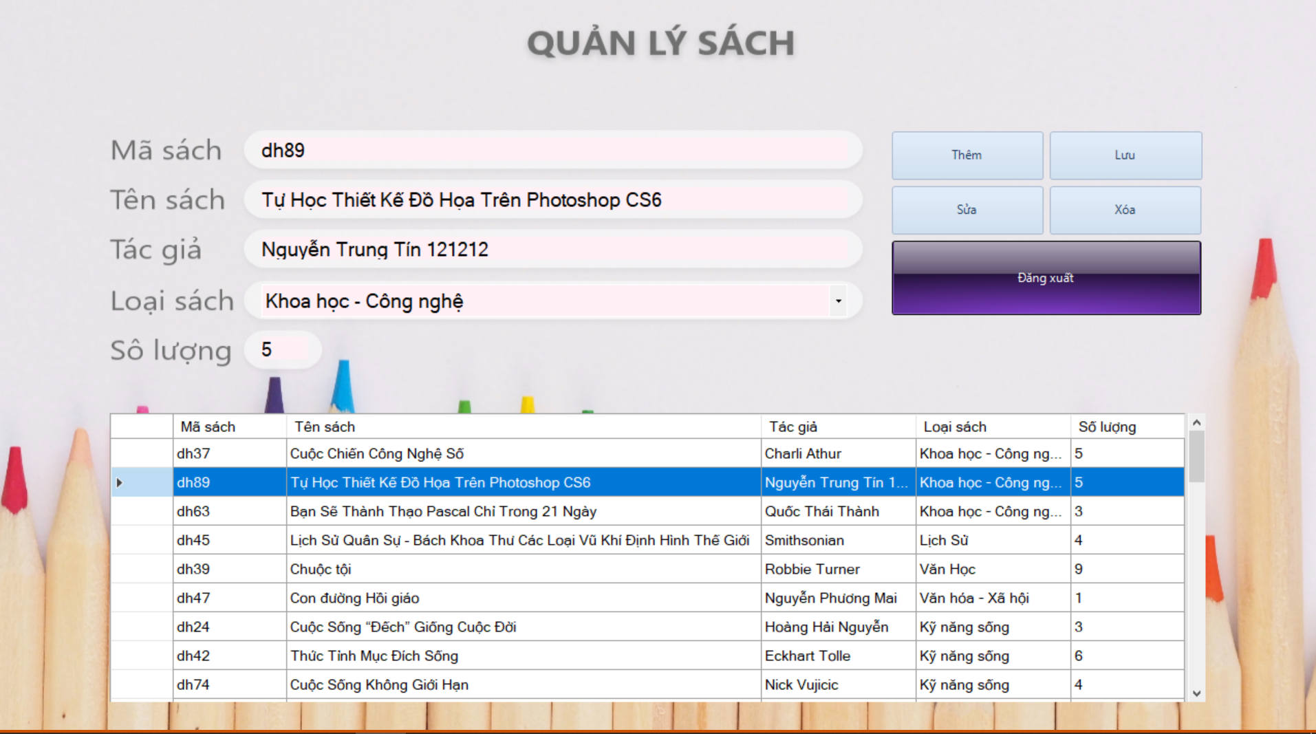GitHub - quocbinh-npm9081/Winform-Library-Managerment-System: Library ...