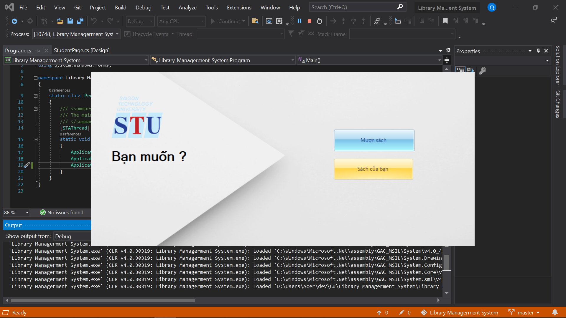 GitHub - quocbinh-npm9081/Winform-Library-Managerment-System: Library ...