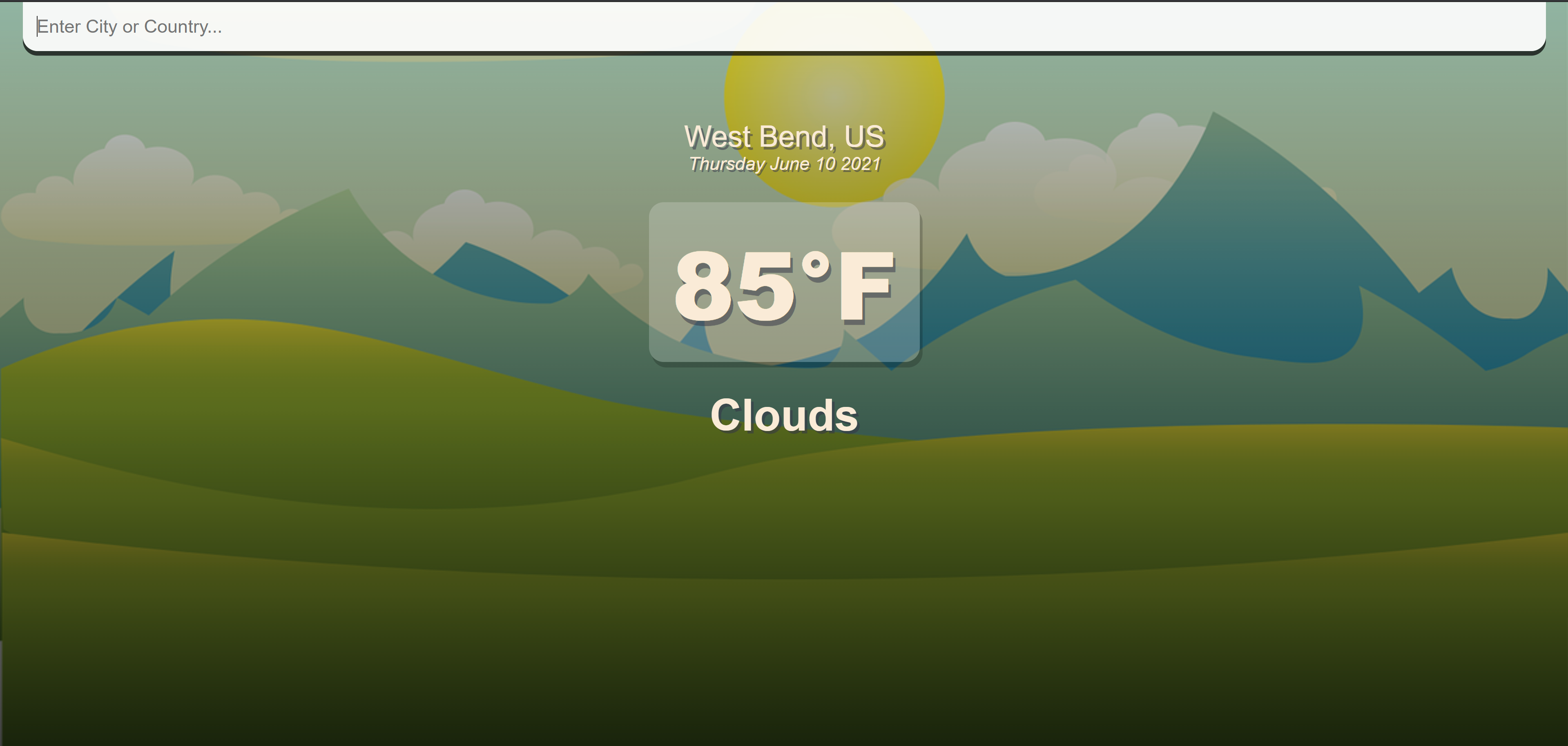 GitHub - ZachAH/Reactful-Weather: A weather app utilizing React, Css ...