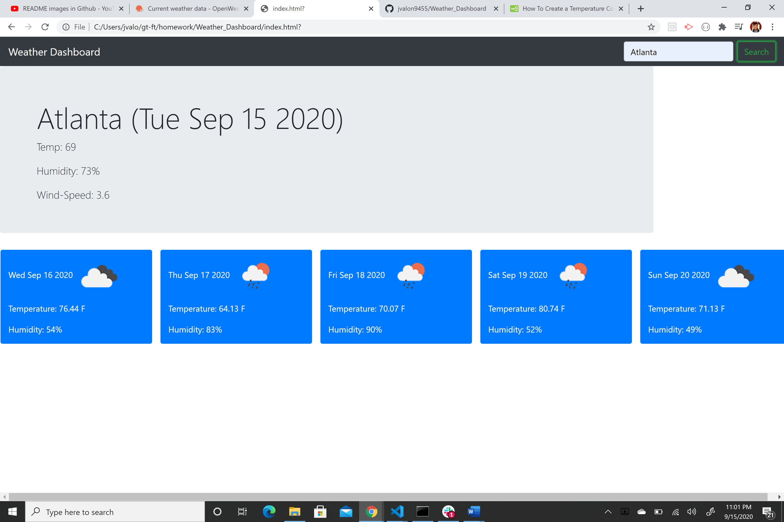 GitHub - jvalon9455/Weather_Dashboard