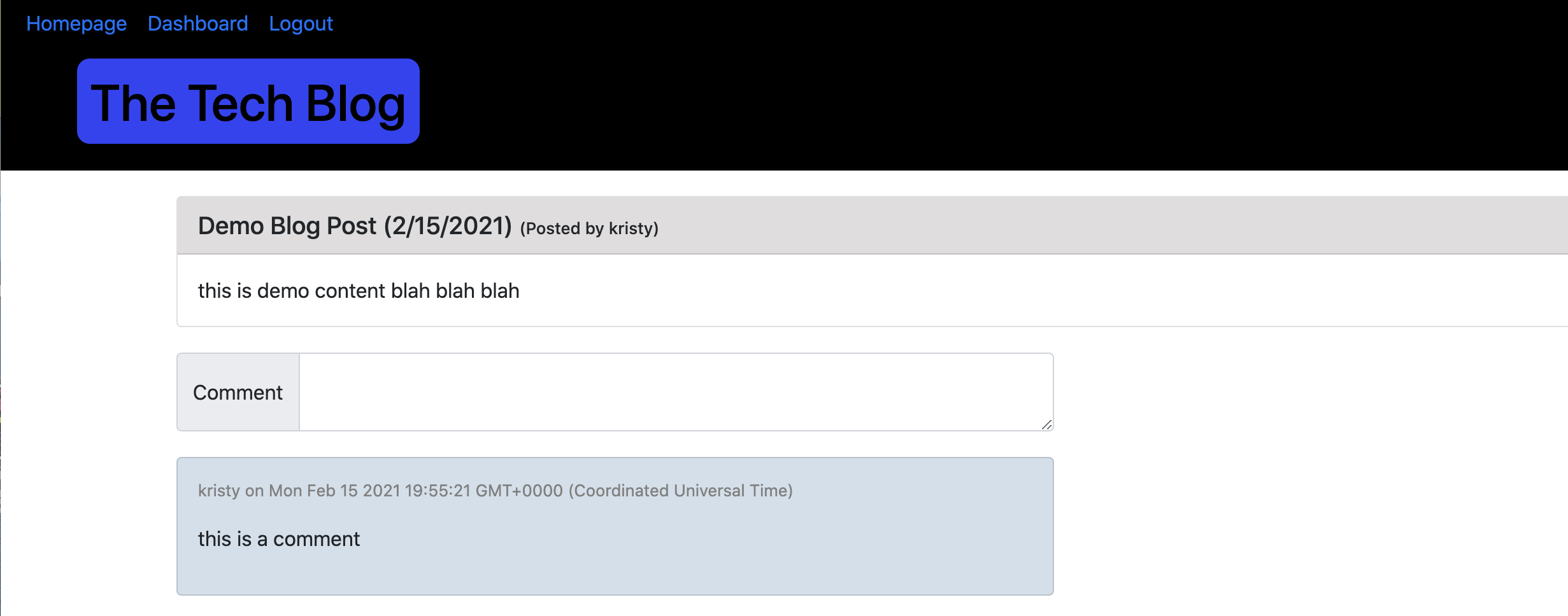 GitHub - Kristy-coding/MVC-Challenge-Tech-Blog