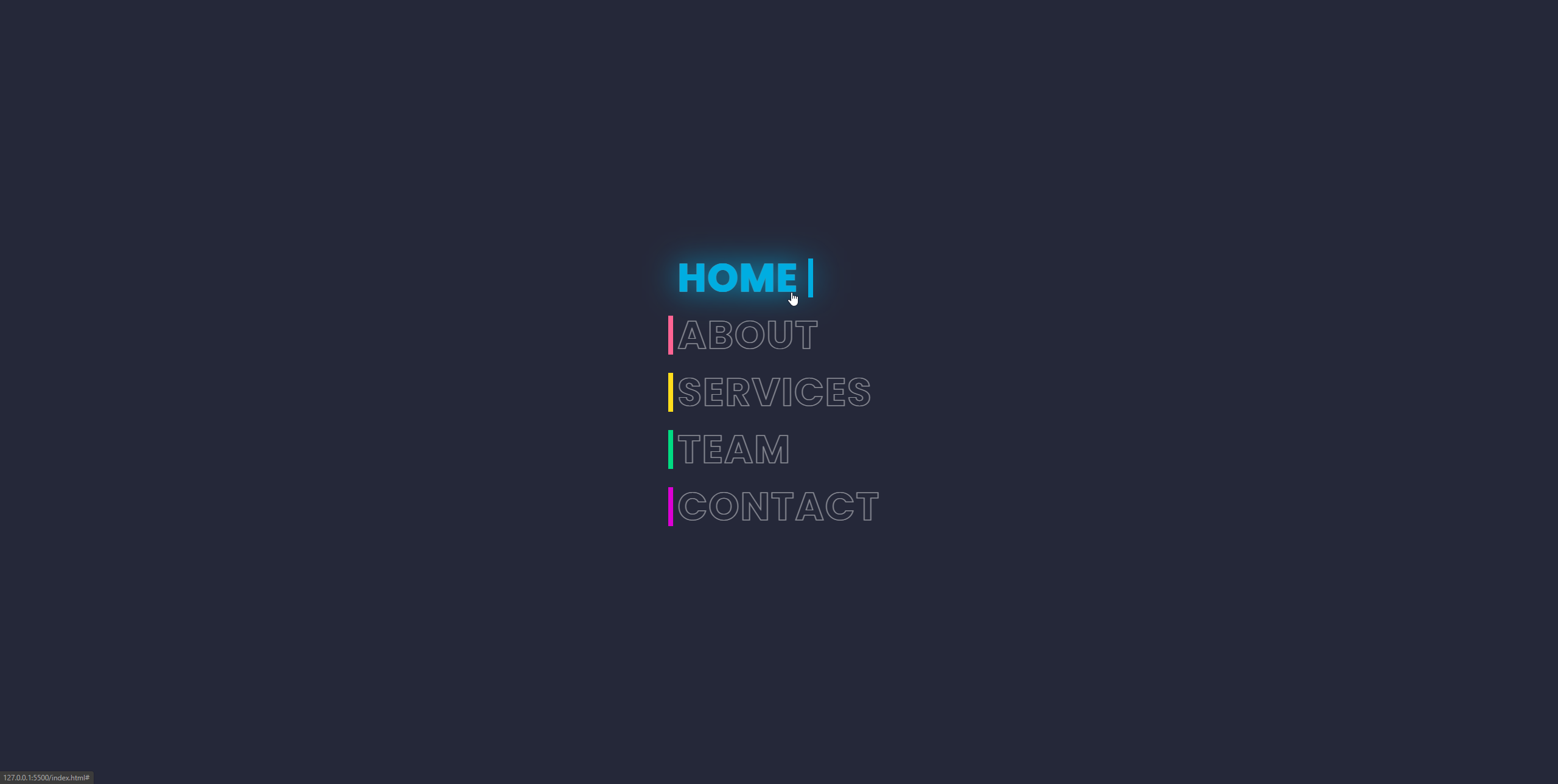 GitHub - Gioelinz/menu-neon-hover