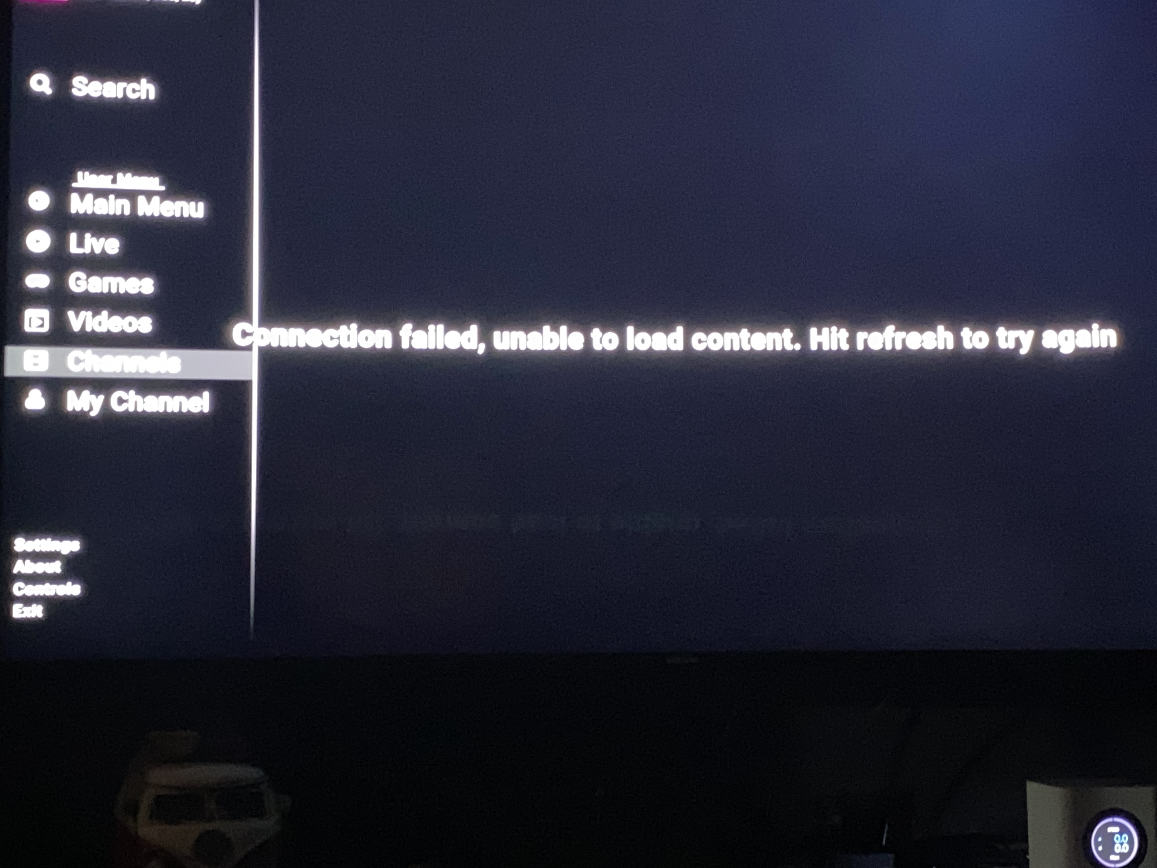 Connection failed, unable to load content. · Issue #221 · fgl27/smarttv ...