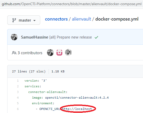 What should I set the value of "OPENCTI_URL" in the docker-compose.yml file? · Issue #1119 ...