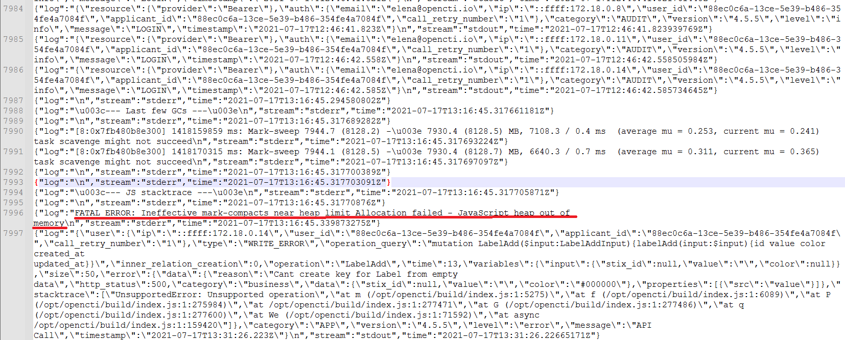 [MITRE & Cyber Crime Tracker] The connectors stop working with no errors recorded in the logs ...