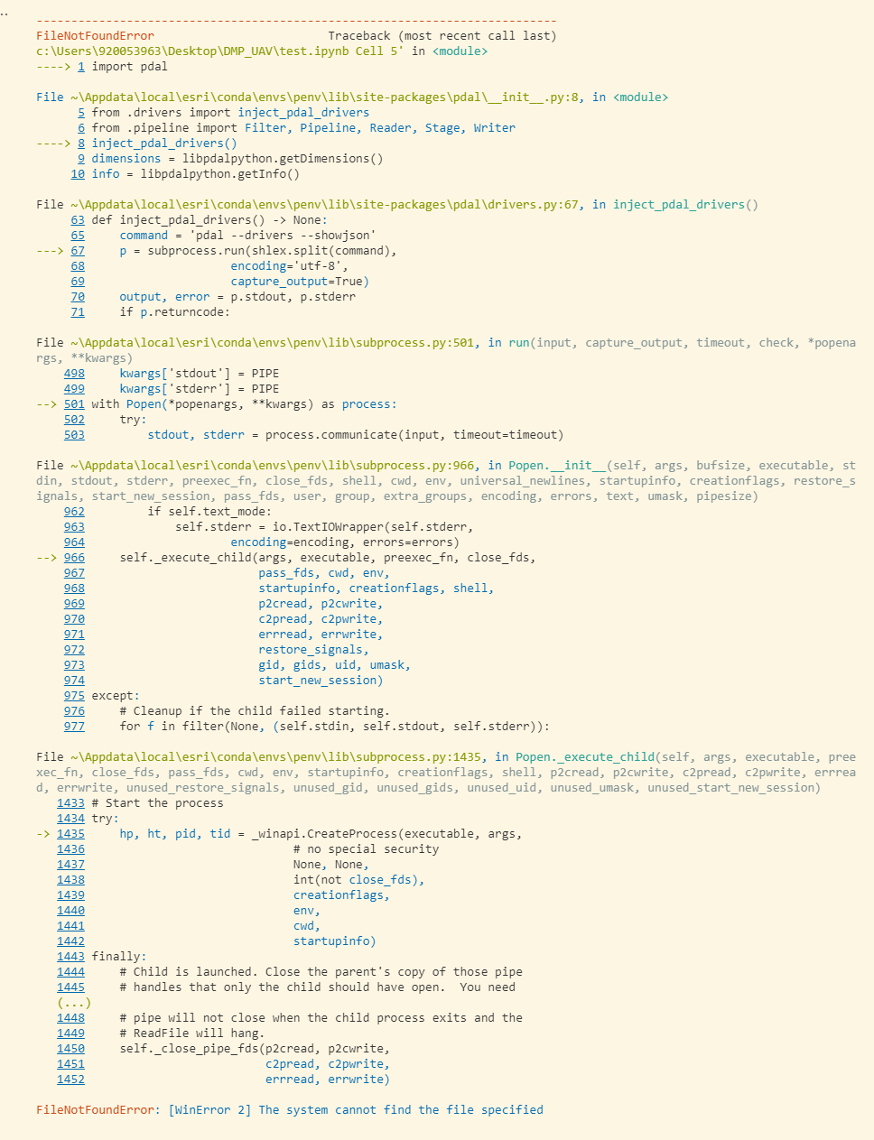 Pdal Python Package Can Not Be Imported · Issue 1933 · Pdal Pdal · Github