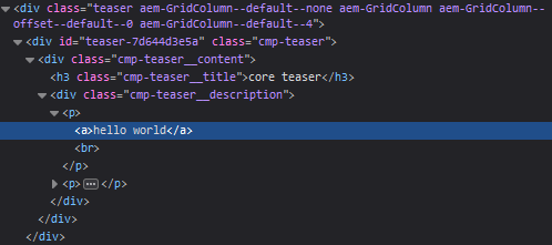 [Teaser] broken links within description field upon editing · Issue #1370 · adobe/aem-core-wcm ...
