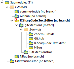Add Submodules to the left pane · Issue #5569 · gitextensions/gitextensions · GitHub
