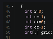 Tab size is different in the editor than it is in the view, but only if the line starts with a ...