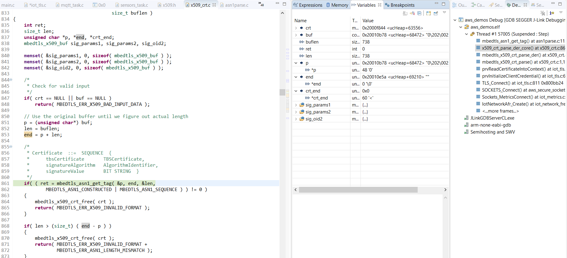 How to resolve error MBEDTLS_ERR_X509_INVALID_FORMAT ? · Issue #5 · Infineon/amazon-freertos ...