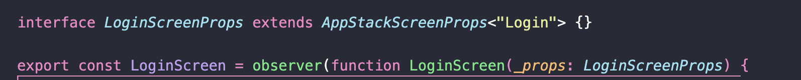 Inconsistent typings on demo and generated screens · Issue #2247 · infinitered/ignite · GitHub