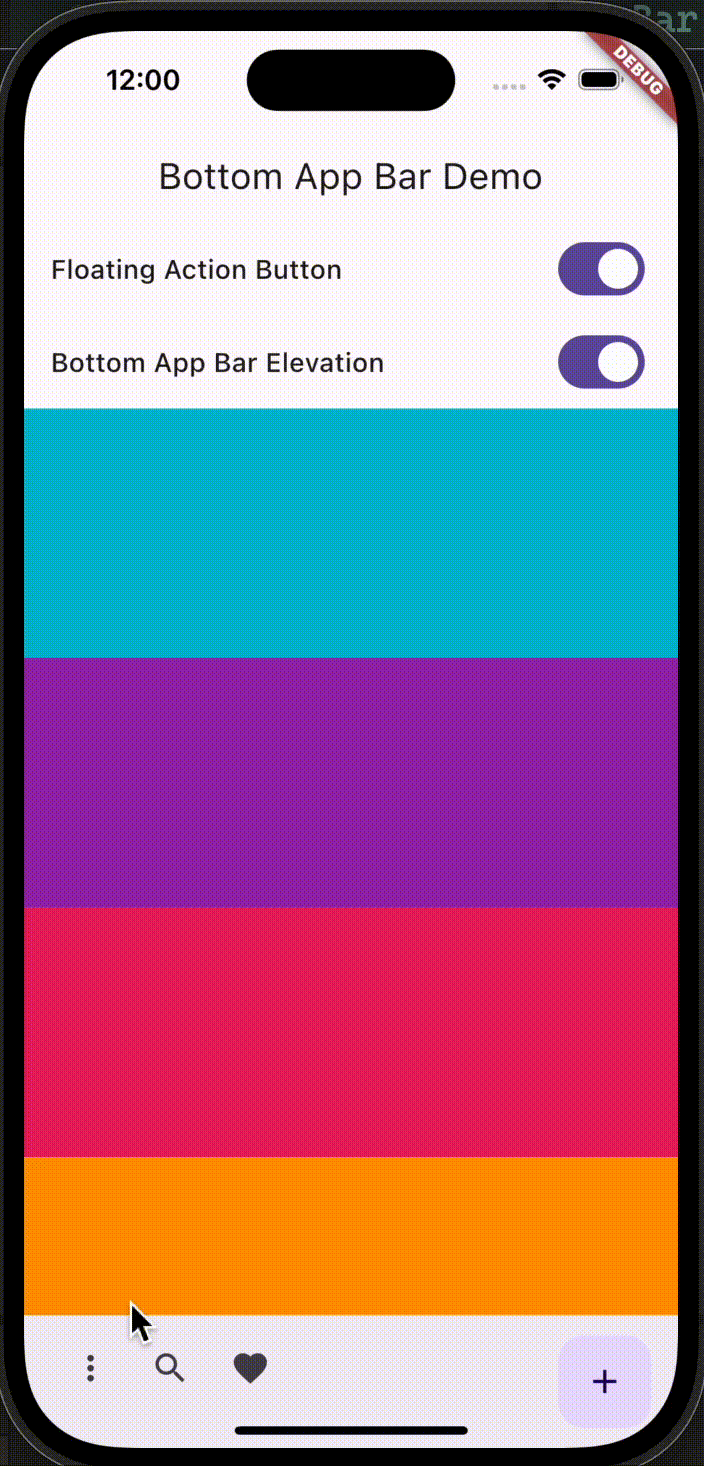 The clickable area of a button placed on BottomAppBar is too narrow if material3 is enabled and ...