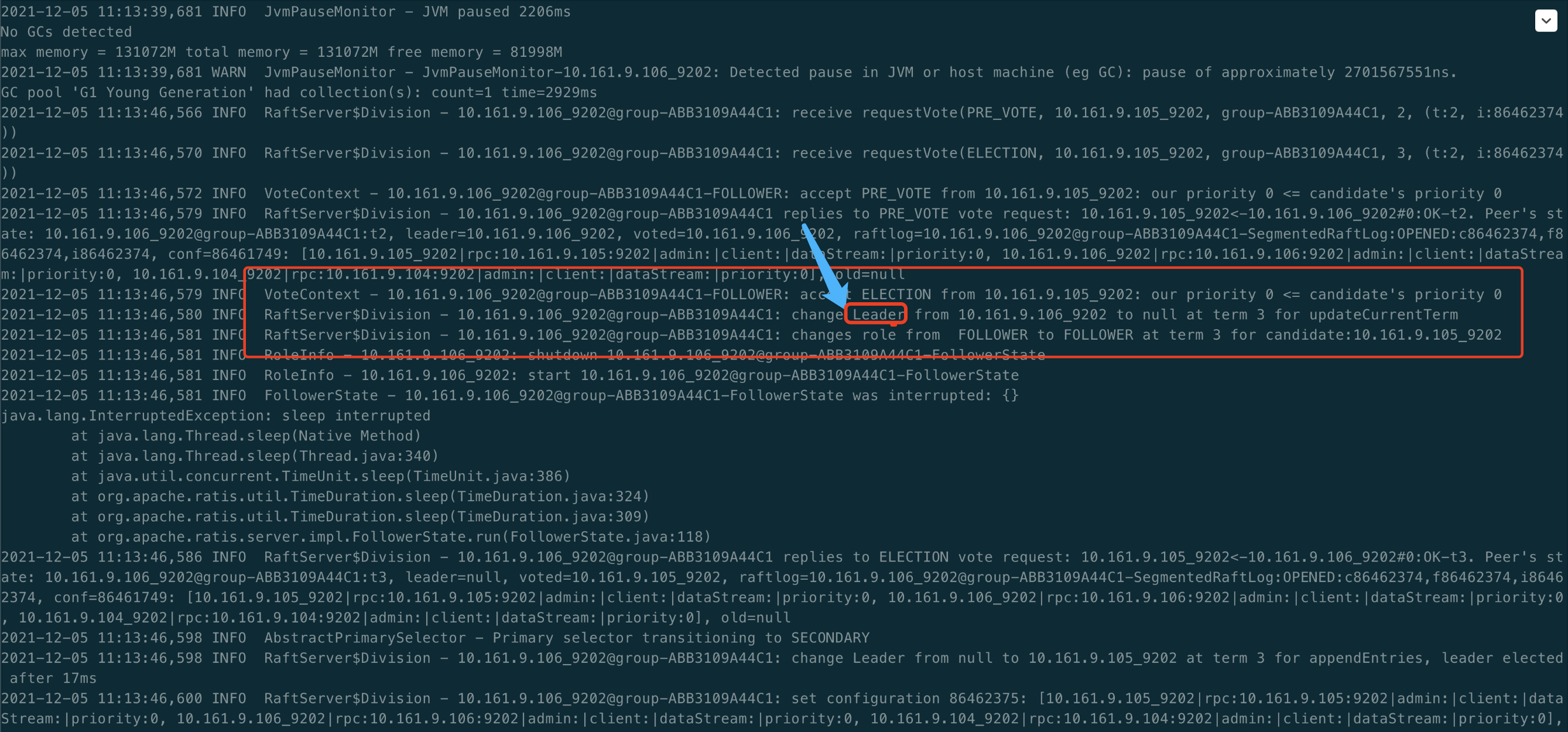 Raft took too long to transfer leadership · Issue #14563 · Alluxio/alluxio · GitHub