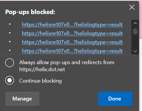 Helix API's AzDevExtension "Download all files" link not working ...