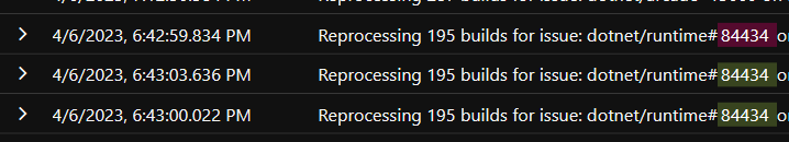 Monitor throttling errors after known issues reprocessing · Issue #12699 · dotnet/arcade · GitHub