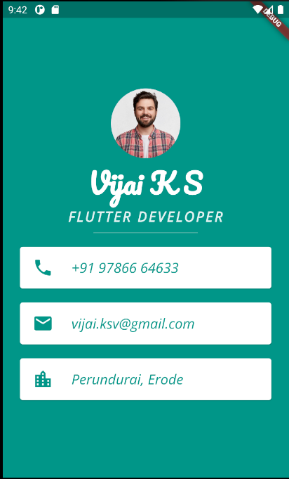 GitHub - vijai-ks/MyCard-User-Profile-Application: A User Profile Flutter Application - Shows ...