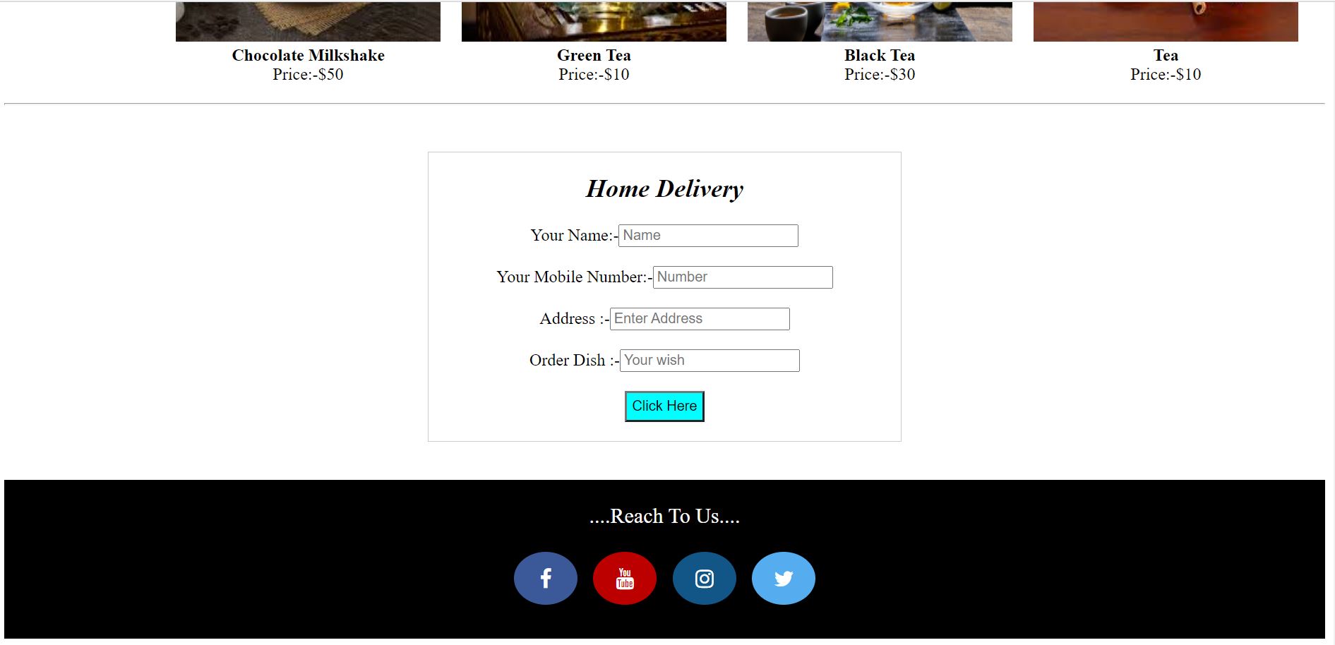 GitHub - PratikshaWable5/coffee-shop-page