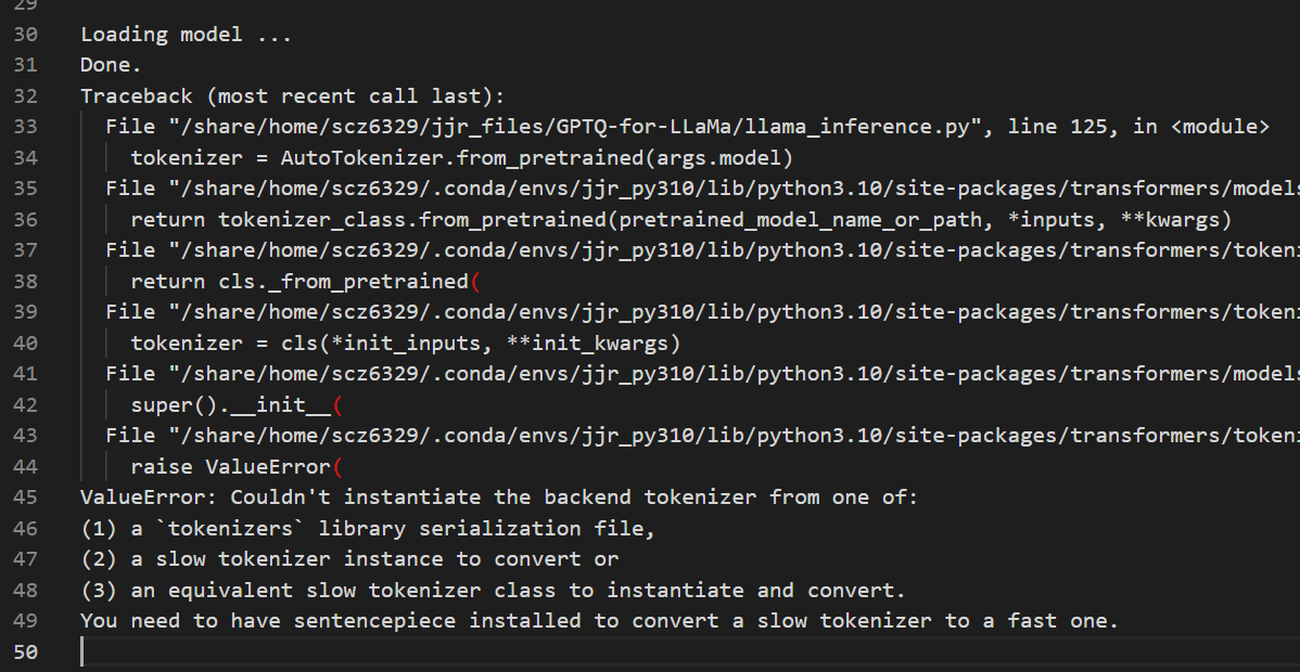 the version of transformers,sentenpiece and tokenizers · Issue #136 · qwopqwop200/GPTQ-for-LLaMa ...