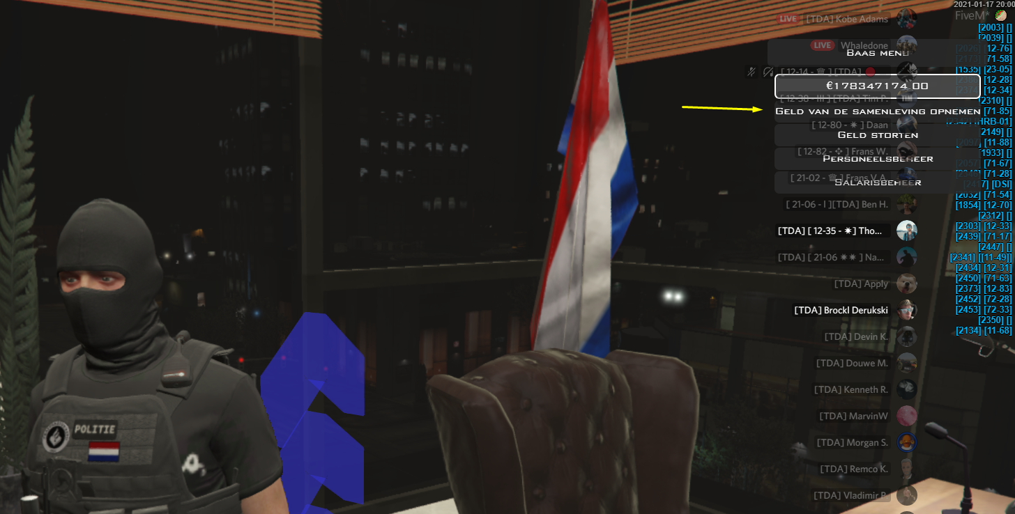 Politie pot, reden bij vragen. · Issue #354 · Tedeapolis/development · GitHub