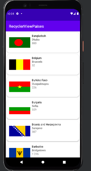 GitHub - Darling-P11/RecyclerViewPaises