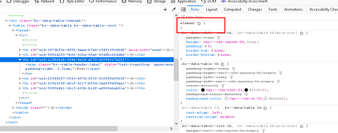[cv-data-table] 'headingStyle' not working for table header · Issue #1252 · carbon-design-system ...