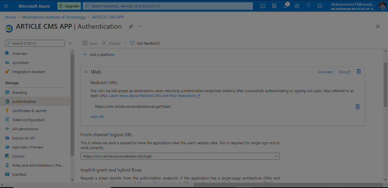 GitHub - victordickson/udacity-CMS-project