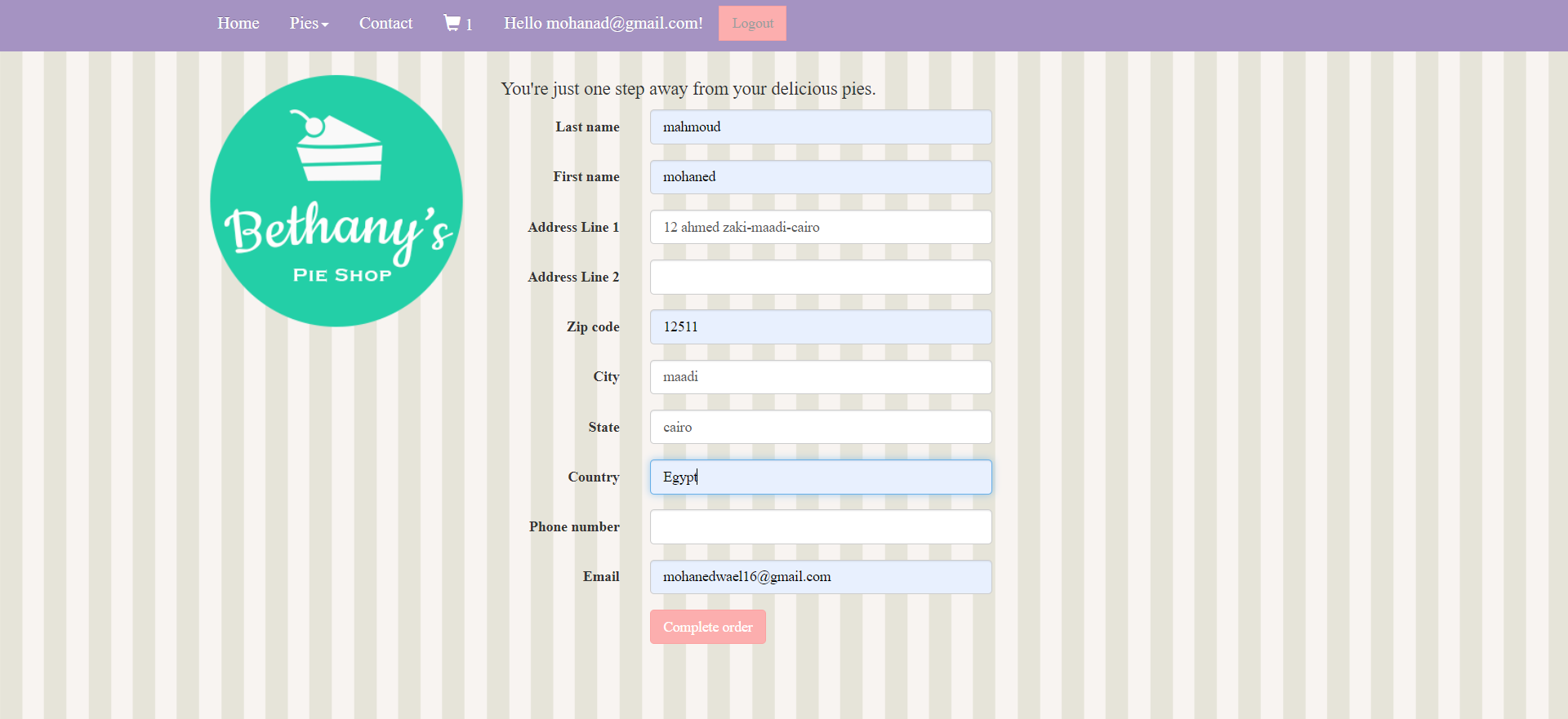 GitHub - mohanad-wael/BethanysPieShop