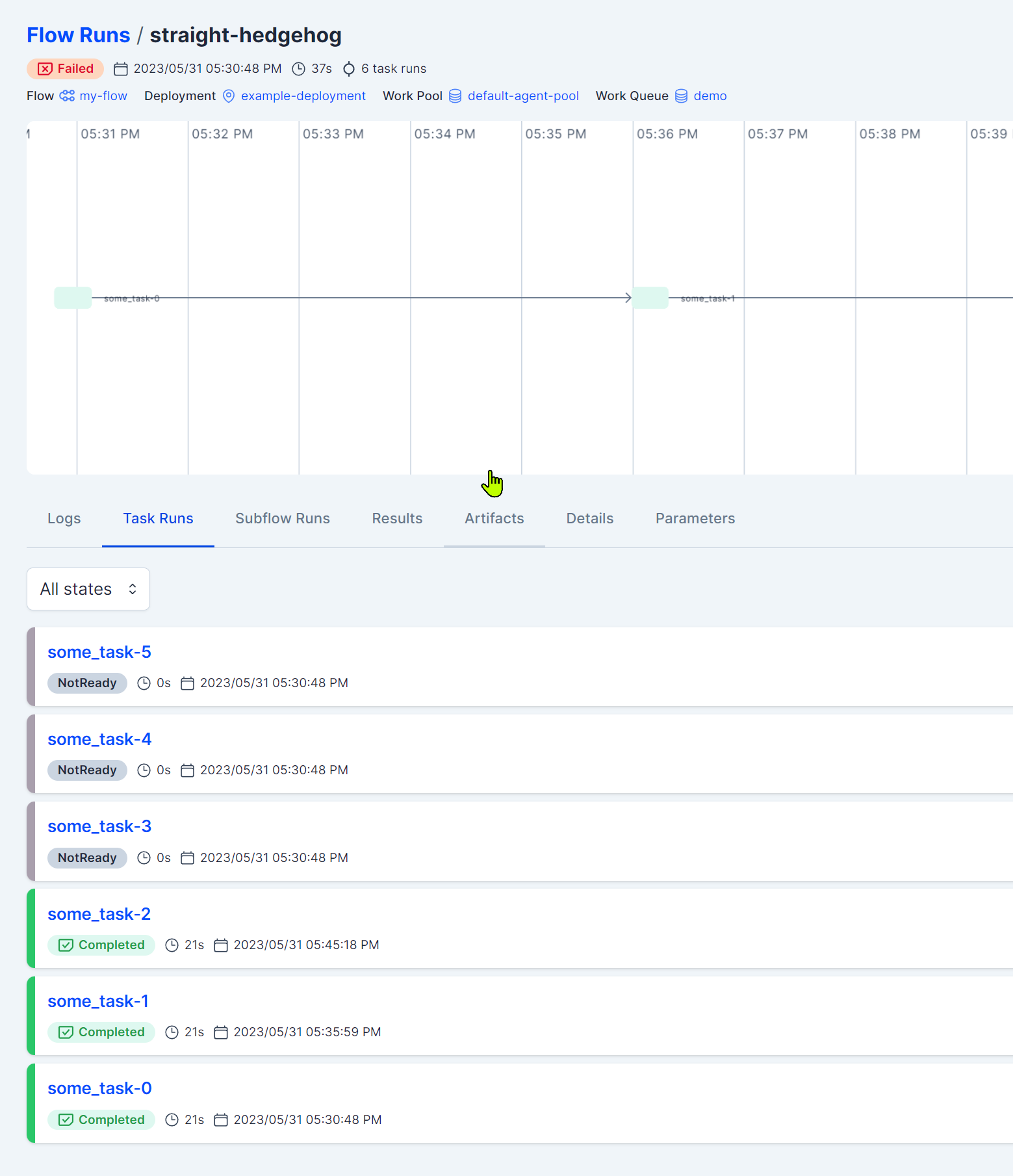 Pausing Flow Run causes flow to fail. · Issue #9824 · PrefectHQ/prefect · GitHub