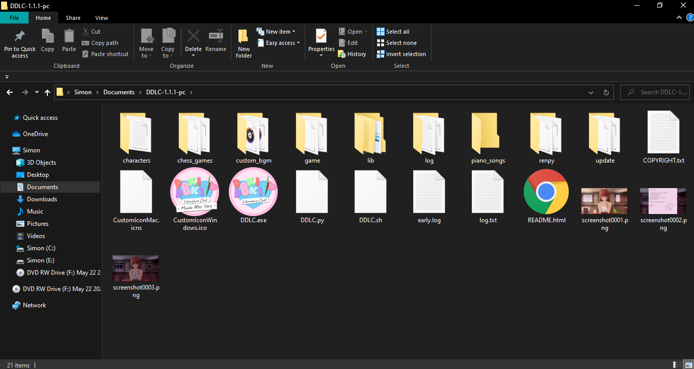Monika can't turn herself into a file. · Issue #7149 · Monika-After-Story/MonikaModDev · GitHub