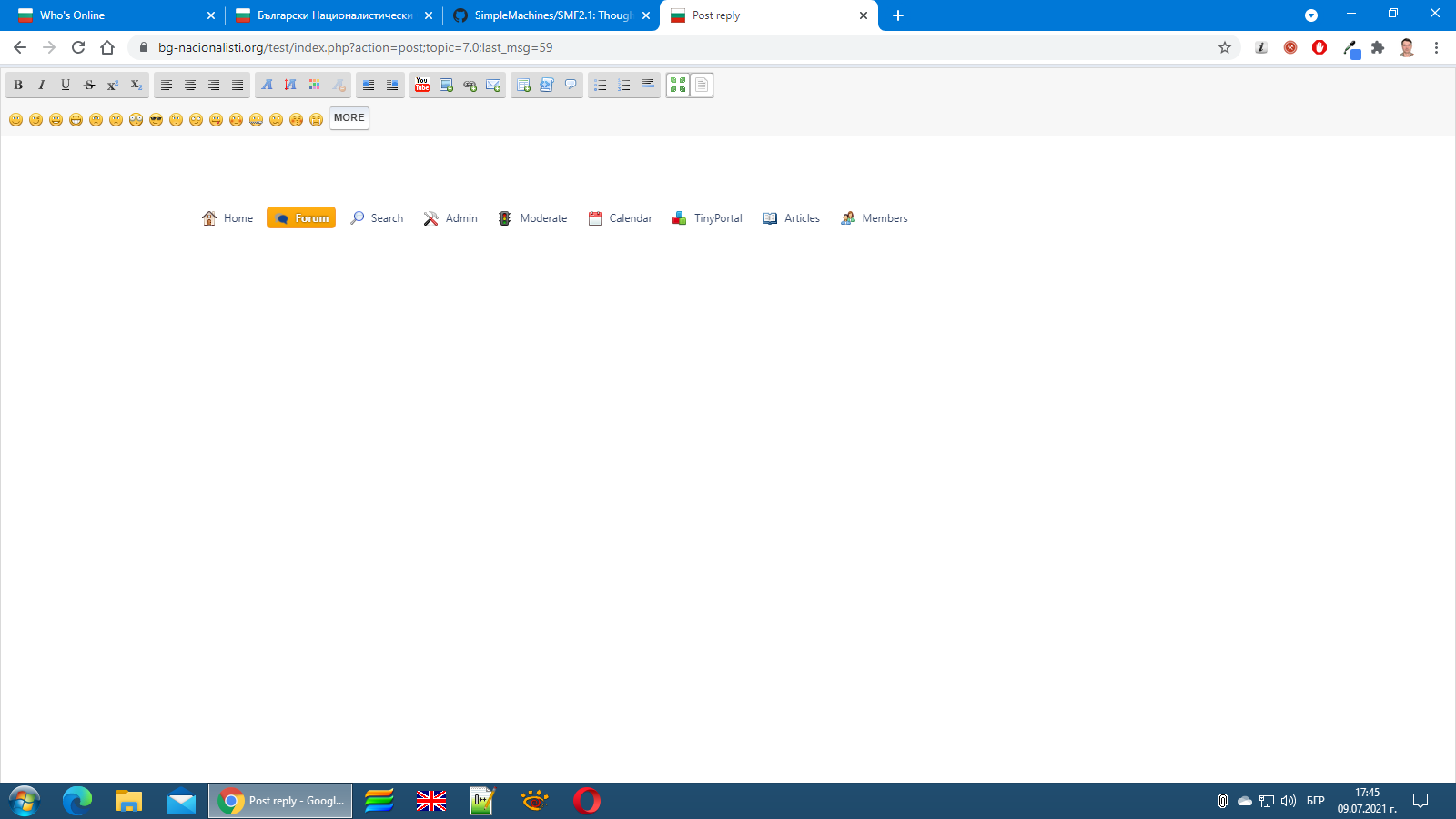 Main menu is visible through maximized Editor · Issue #6820 · SimpleMachines/SMF · GitHub