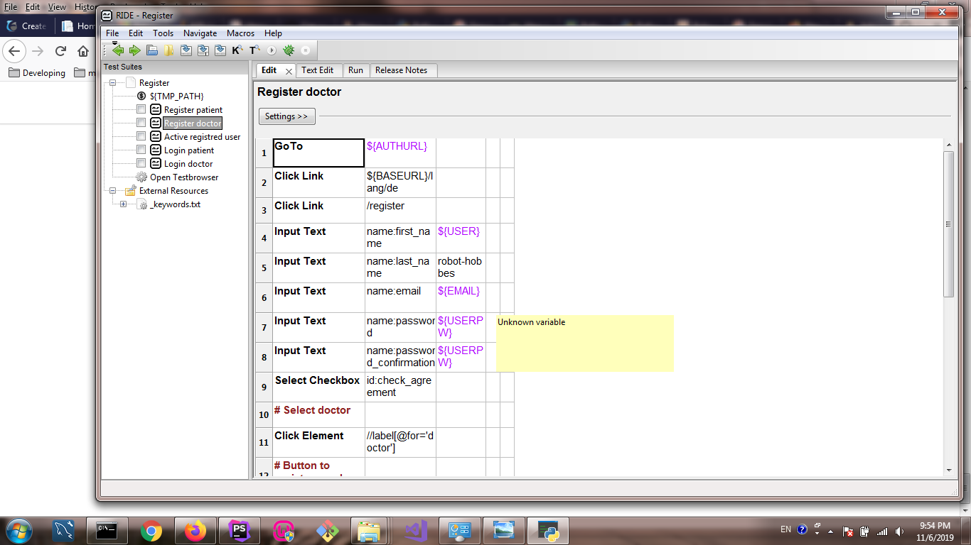 Can Not See Grid In Edit Settings Test Case · Issue 2039 · Robotframeworkride · Github