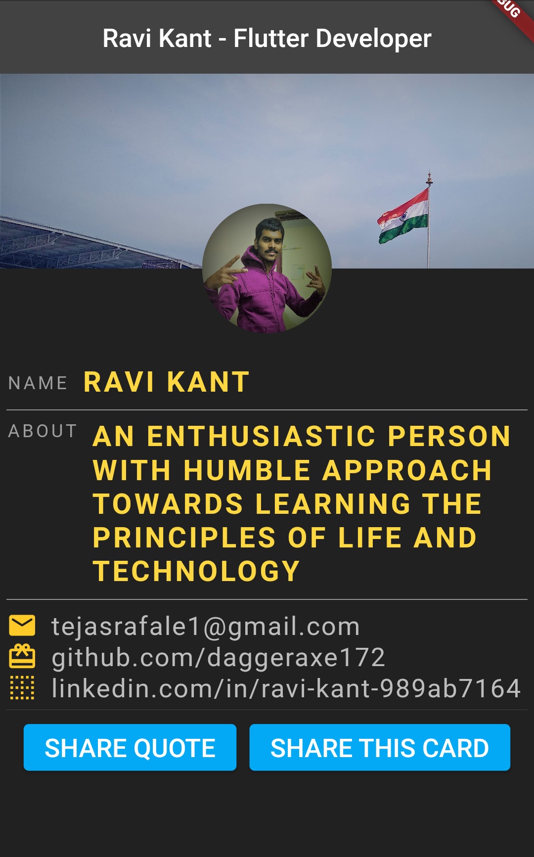 GitHub - daggeraxe172/Flutter-Advanced_Profile_Card: A Flutter Screen to support hot reload and ...