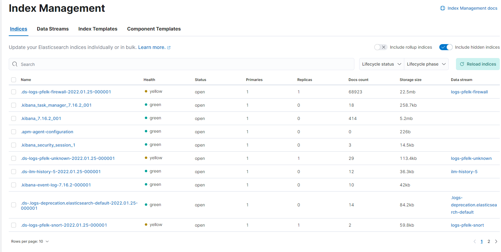 No Indices and no ILM for pfelk on fresh install (pfelk 22.01) · Issue #401 · pfelk/pfelk · GitHub
