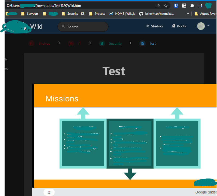 Embed Google Slide presentation - Black screen · Issue #3436 · BookStackApp/BookStack · GitHub