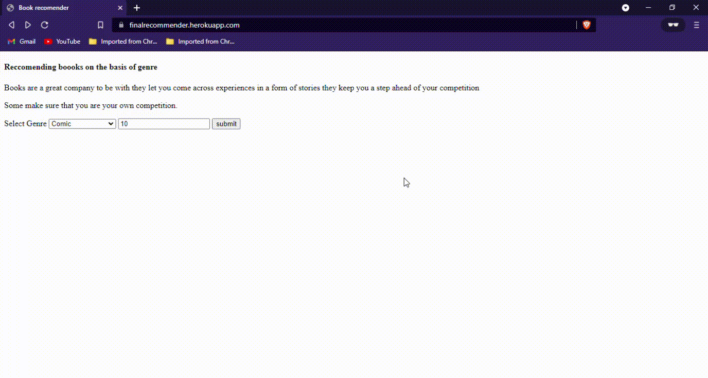 GitHub - Arihant1302/Bookrecommender
