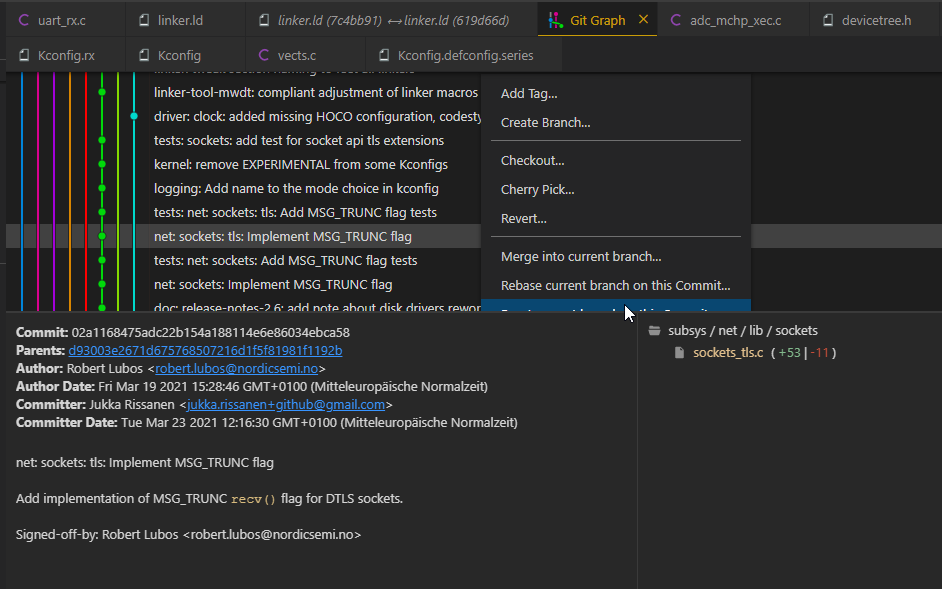 Context menu always on top · Issue #515 · mhutchie/vscode-git-graph · GitHub