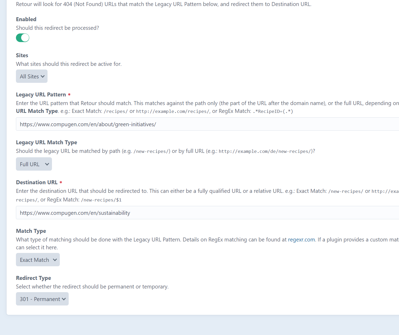 Not Redirecting · Issue #223 · nystudio107/craft-retour · GitHub