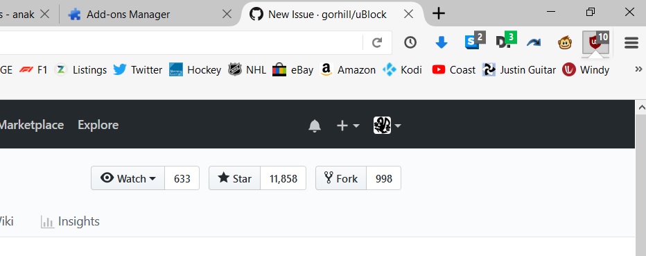 The uBO button on my toolbar doesn't open the dash when I click on it. · Issue #3630 · gorhill ...